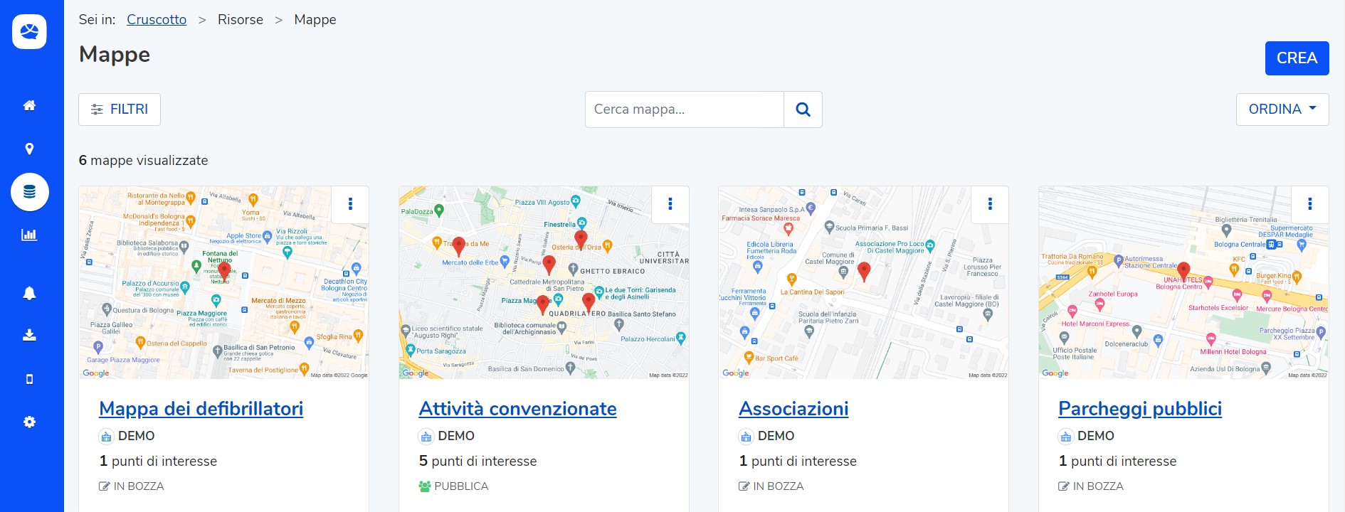 Creare una mappa tematica - Comuni-Chiamo